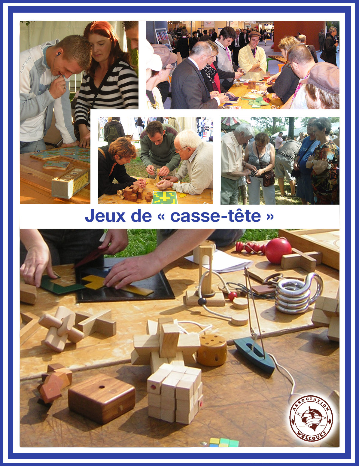 animation jeux casse-tete - Association Wellouëj